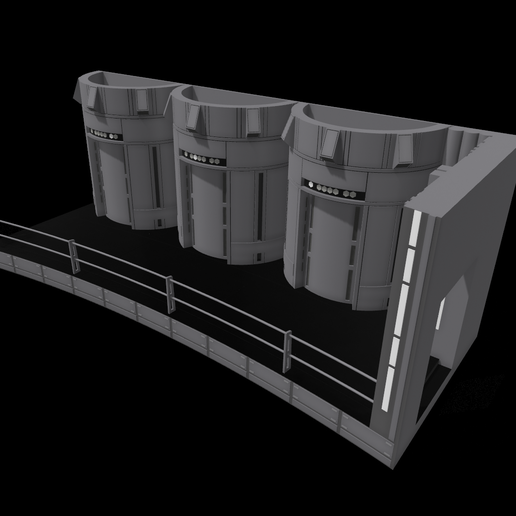 3D file Star Wars Death Star Elevator Bank for 3.75" and 6" figures ⭐ ...