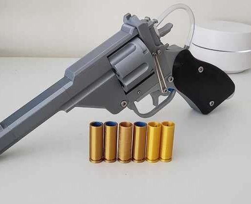 🔫 Single Action CO2 Airgun Revolver・Free STL File for ・Cults