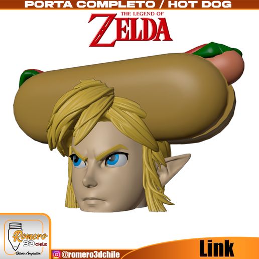 STL file New Zelda Link Complete Holder 🆕 ・3D printer model to download ...