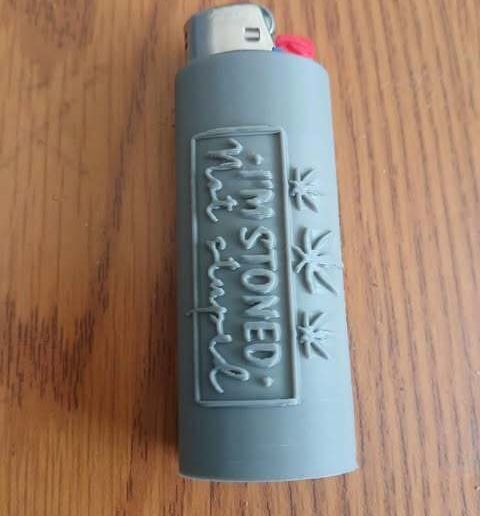 STL file I'm stoned not stupid bic lighter case 👽 ・3D printing model to ...