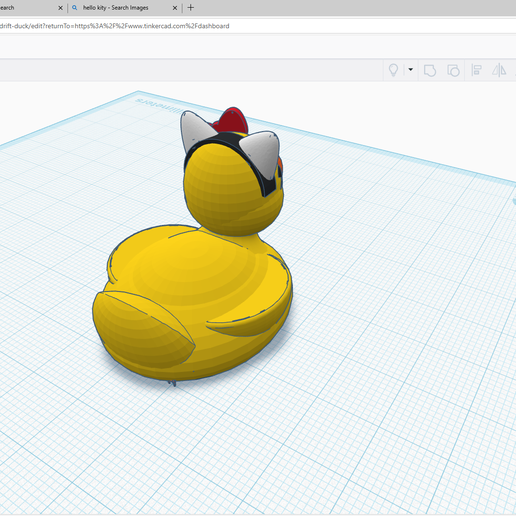 👋 Hello Kitty Duck・ STL File for 3D printing・Cults