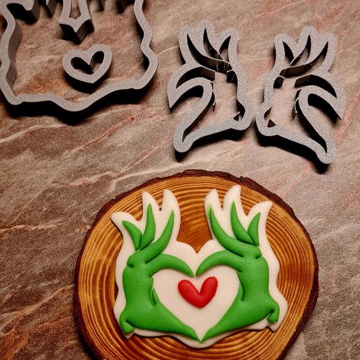 🤲 The Grinch's hands - Cookie cutter・ STL File for 3D printing・Cults