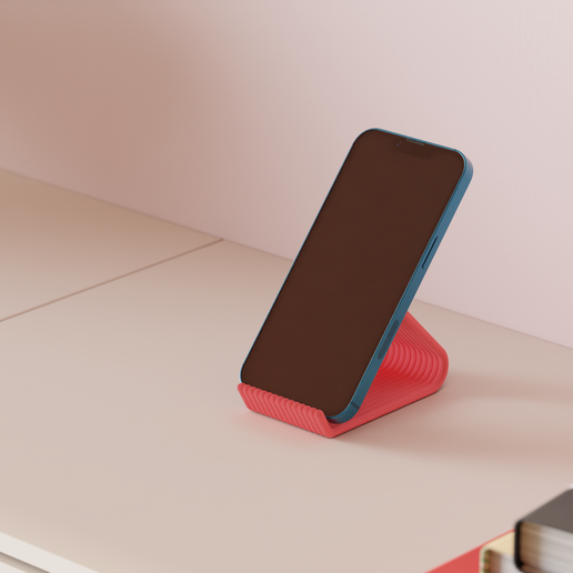 📞 Easy to Print Phone Stand・Free STL File for 3D printing・Cults