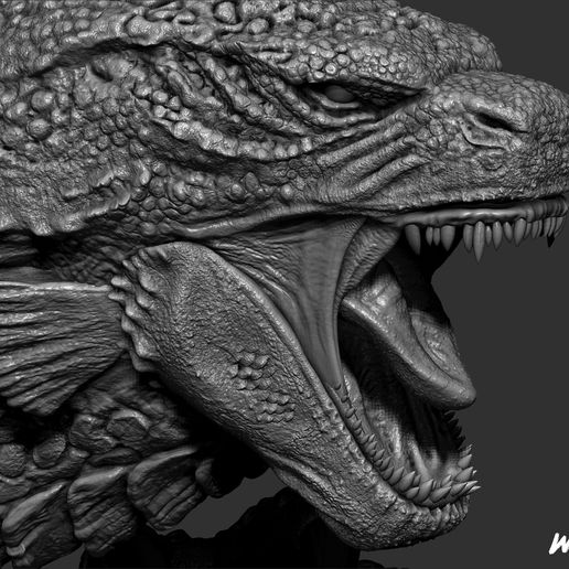 🎬 WICKED MOVIES GODZILLA SCULPTURE: TESTED AND READY FOR 3D PRINTING ...