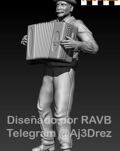 🌆 FRENCH MUSICIAN - CIVIL SERIES WW2・ STL File for 3D printing・Cults