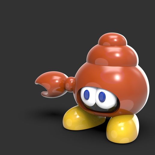 🦀 super mario huckit crab・ STL File for ・Cults