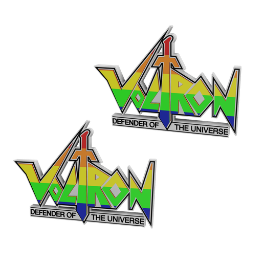 👾 3D MULTICOLOR LOGO/SIGN - Voltron: Defender of the Universe (Two ...