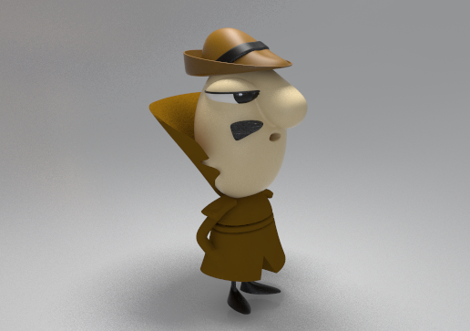 3MF file INSPECTOR CLOUSEAU 🎨 ・3D print design to download・Cults