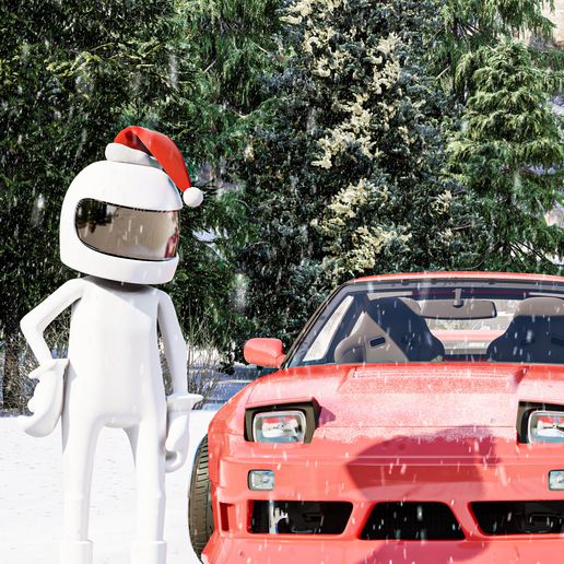 🆕 Cartoon Nissan 180SX new year desktop wallpapers・Free 3D File for 3D ...