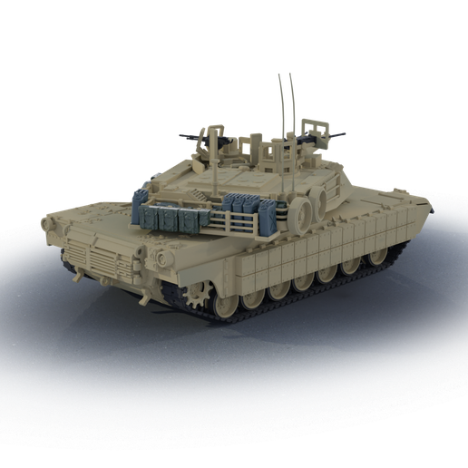 STL file MBT M1A2 Abrams Tusk 1. 🫡 ・Model to download and 3D print・Cults