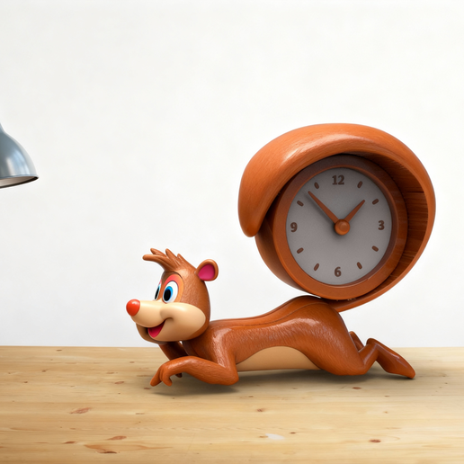 🦨 Skunk Desk Clock・ 3D File for 3D printing・Cults