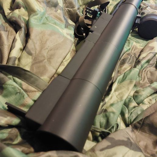 🔫 Airsoft M72 LAW 40mm launcher - no hardware parts・ STL File for 3D ...