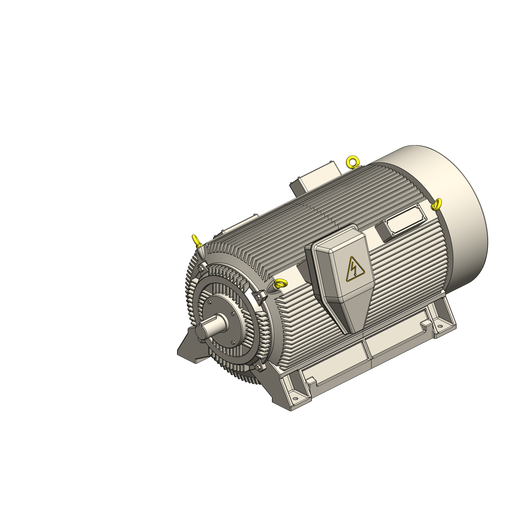 3D file MV ELECTRIC MOTOR 400KW 6,6KV 1:14,5 MODEL ⚡ ・3D print model to ...