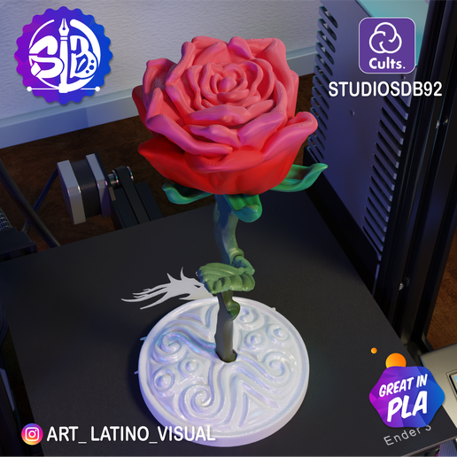 🏗 ROSES - 3MF - STL NOT SUPPORT -PLACE STL・ STL File for 3D printing・Cults