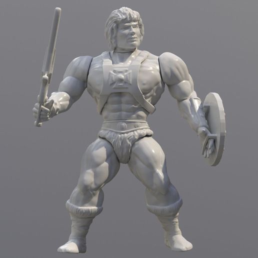 🤴 He-Man 1982 figure Printable・ 3D File for 3D printing・Cults