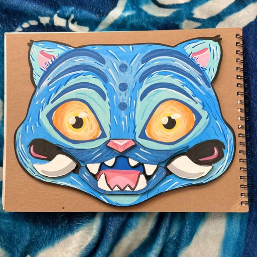 derpy cat face drawing