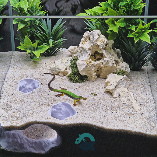 🦐 Aquarium & Terrarium Cave – Corner Reptile Hide, Shrimp Tunnel, Fish ...