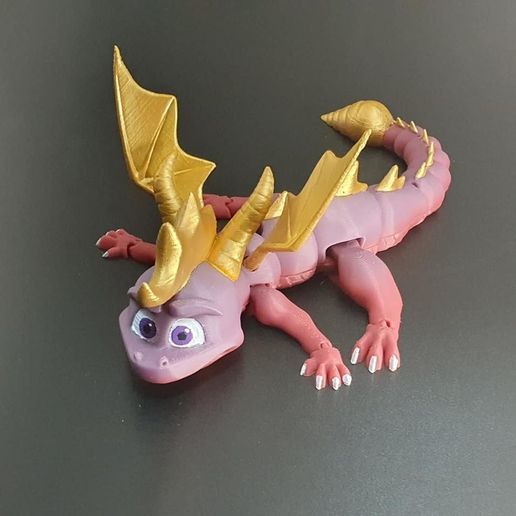 🐉 Articulated Spyro・ 3D File for 3D printing・Cults