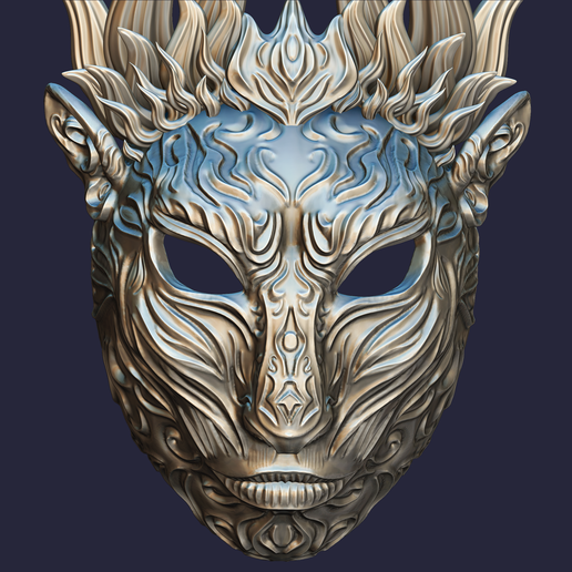 🔥 Avatar Fire and Ash Theme Mask・ STL File for 3D printing・Cults