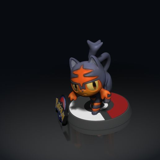 👶 Litten - POKÉMON FIGURINE - 3D PRINT MODEL・ STL File for ・Cults