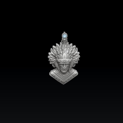 3D file Native Indian Pendant 3D print model 📌 ・3D printing idea to ...