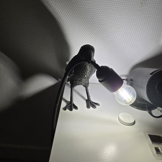3D printable Seletti Crow Lamp HIGH QUALITY • made with Flashforge ...