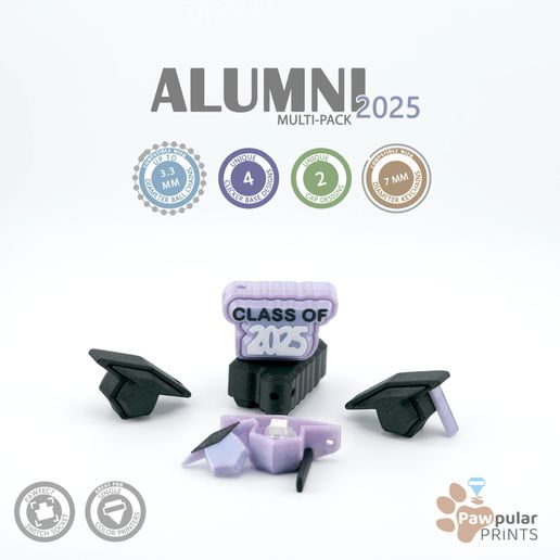 👌 Alumni 2025 Multi-Pack・ 3D File for 3D printing・Cults