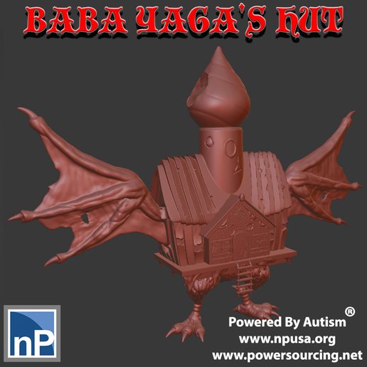 🛖 Baba Yaga's Hut・Free 3D File for 3D printing・Cults