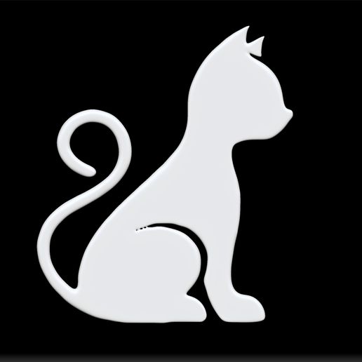 🐱 cat・ STL File for 3D printing・Cults