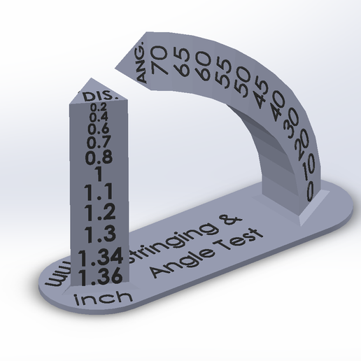 🖨️ Stringing and angle test・Free STL File for ・Cults