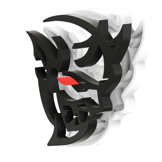 🎨 Dodge SRT Demon Big Logo for LED 2 Versions・ STL File for 3D printing ...