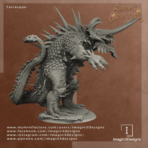 👹 Tarrasque・ 3D File for ・Cults