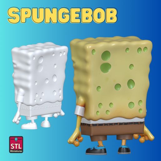 📁 SpongeBob SquarePants-Inspired Figure – STL File for 3D Printing・ 3D ...