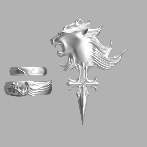 🎭 Joyas Griever de Squall y Rinoa・Archivo 3D para Impresión 3D・Cults