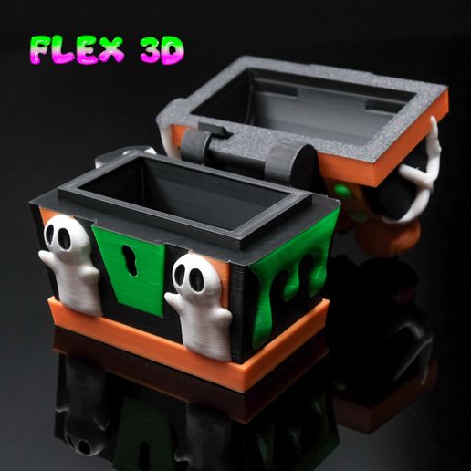 🎃 Flex 3D Halloween Chest・ 3D File for 3D printing・Cults