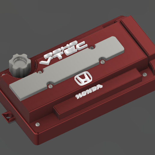 🗝️ Vtec Engine Valve Cover Keychain・ STL File for 3D printing・Cults