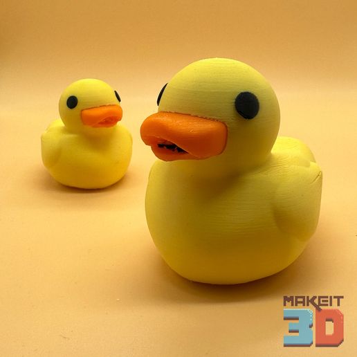 🦆 3D Printed Ducky・Free STL File for ・Cults