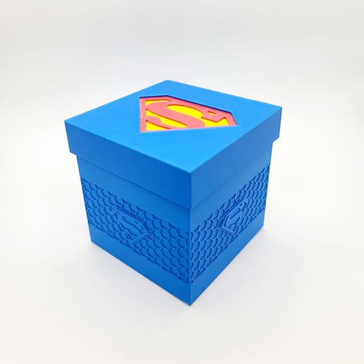 Free STL file Superman Gift Box 🦸‍♂️ ・3D printing design to download・Cults