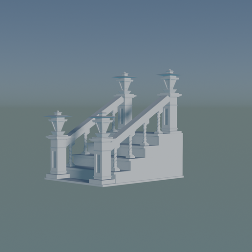 STL file 3D staircase 🪜 (OBJ and 3MF)・3D printable model to download・Cults