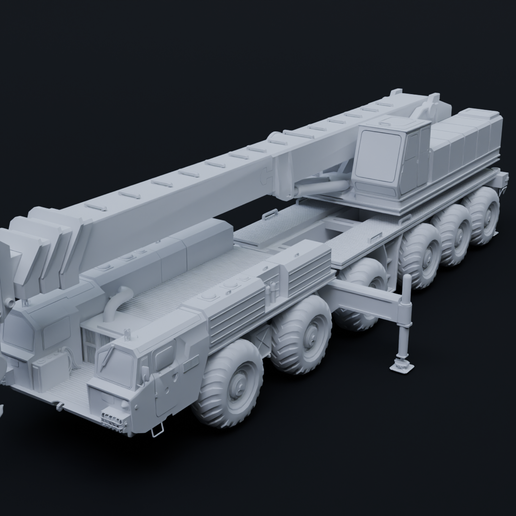 🏗️ Soviet MAZ 547 with KS 7571 Crane Module・ 3D File for 3D printing・Cults
