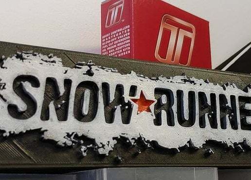 Free STL file SnowRunner logo 🧞‍♂️ ・3D print design to download・Cults