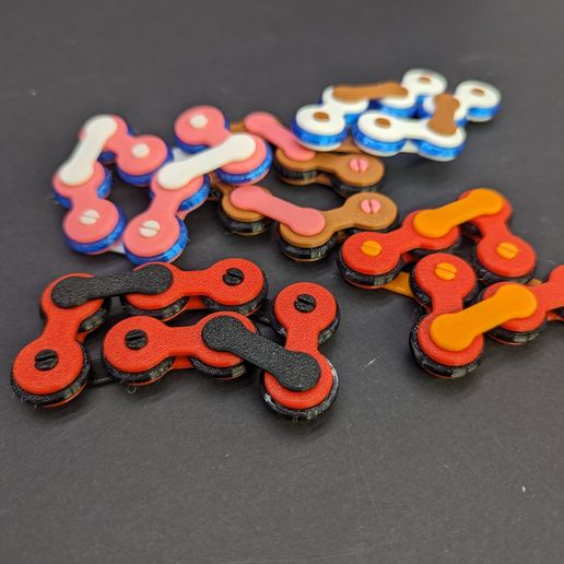 👌 FIDGET CHAIN SPINNER - Коммерческий・Бесплатный STL для ・Cults