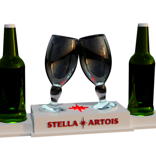 STL file Stella Artois Back Bar Glorifier 🔙 ・3D printing template to ...