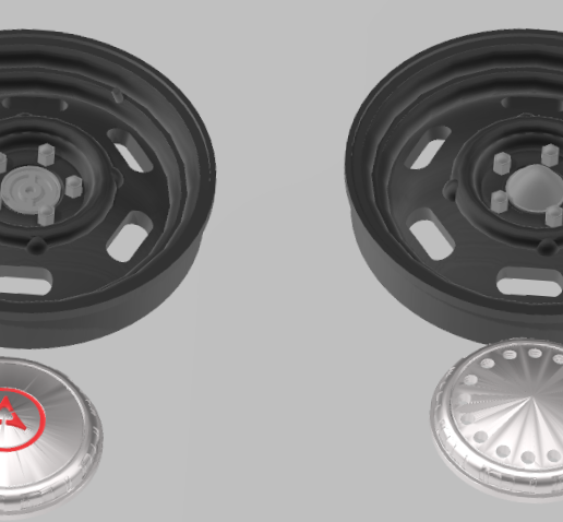🚓 Chrysler Mopar 6 slot Police Steel Wheels・ 3D File for 3D printing・Cults