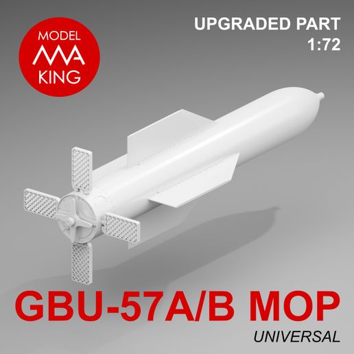 🌆 GBU-57A/B Massive Ordnance Penetrator・ STL File for 3D printing・Cults