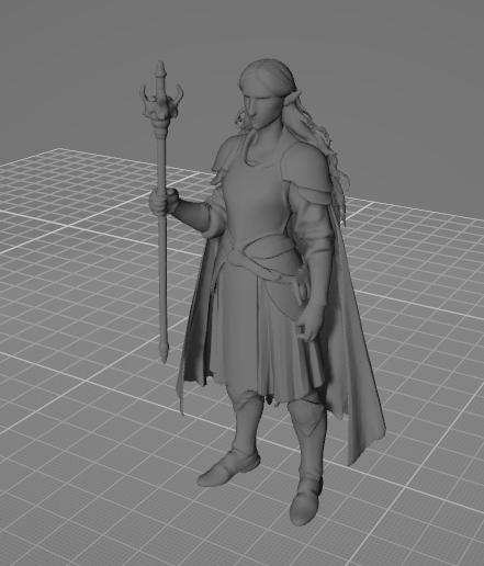 🧝 DND High Elf Cleric Female・ STL File for 3D printing・Cults