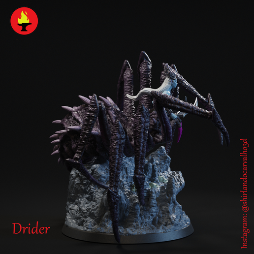👸 Drider Miniature Dnd・ STL File for 3D printing・Cults