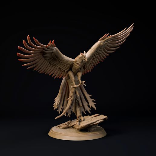 🦅 Phoenix 32mm scale pre-supported・ 3D File for 3D printing・Cults