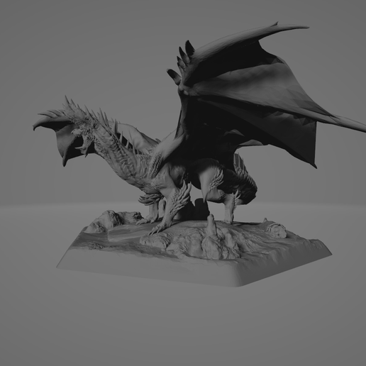 👹 MONSTER HUNTER ALATREON FIGURE・ STL File for 3D printing・Cults