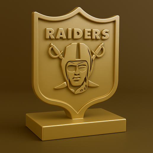 🏆 Emblema NFL Raiders・Archivo STL para Impresión 3D・Cults